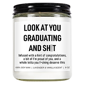 Younift Funny Grad Candle, Graduation Gifts for Women, College Graduation Gifts, High School, Masters Degree Graduation Gifts, Phd, Nurse Graduation Gifts, 2024 Graduation Gifts for Him, Her