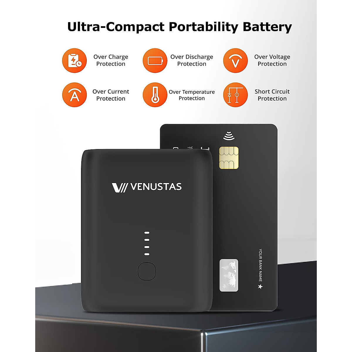 Venustas Unisex Heated Jacket with Battery, Heated Coat for Women and Men with Detachable Hood