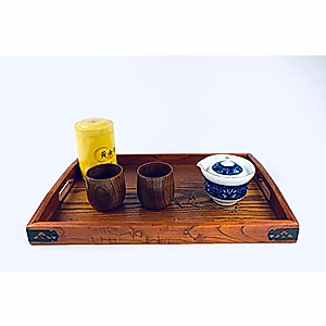 JapanBargain , Wooden Tea Cup Water Coffee Mug Japanese Zen Style Teacup 4 ounce 120ml, Pack of 2