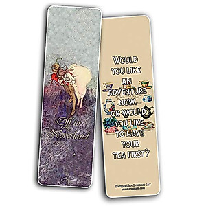 Creanoso Peter Pan Quotes Bookmarks (60-Pack) – Inspirational Premium Gift Bookmarker Card Collection for Bookworms, Bibliophiles, Men & Women, Adults – Cool Art Impressions Page Clipper