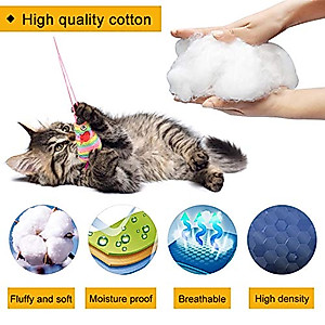 Mojonnie Soft Warm Cat Bed for Winter Cat Tent Self-Warming Sleeping Bed for Cats Fleece Pet Cave Bed for Winter Pets Puppy Indoor Pet Triangle Nest (Grey)