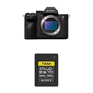 Sony Alpha 7R V Full-Frame Mirrorless Interchangeable Lens Camera with Sony CFexpress Type A Memory Card 320GB