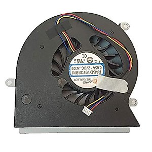DoWee Cooling Fan for MSI GT62VR 6RD GT62VR 7RE GT62VR 7RE Compatible AAVID THERMALLOY PABD19735BM 0.65A 12VDC -N322 PABD19735BM -N395