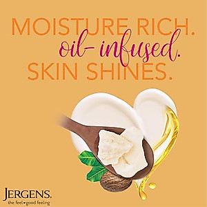 Jergens Shea Butter Hand and Body Lotion, Deep Conditioning Moisturizer, 3X More Radiant Skin, with Pure Shea Butter, Dermatologist Tested, 26.5 Oz