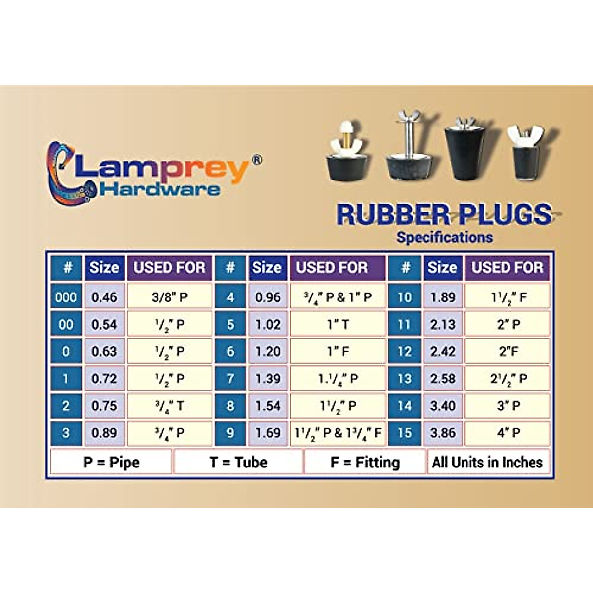 Lamprey Hardware #11 Winter Plug Blow Thru with Schrader Valve for 2 inch Pipe - LHBP11 (1)