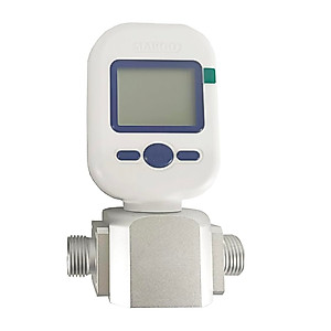BHYIQI Gas Mass Flow Meter Digital Gas Mass Flow Tester with Range 0 to 250L/Min Precision 士2.0+0.5FS% 12 mm Tube Diameter