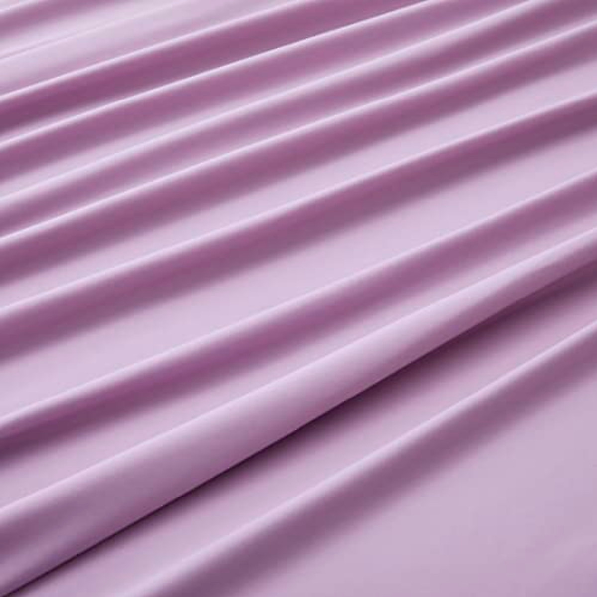 DengChao 4PCS Extra Deep Pocket Sheet Set 1800 Thread Soft Brushed Microfiber Light Purple Full Size Bed Sheets Set,Fit 18-24 Inch Deep Pocket Mattress,Comfortable Breathable& Wrinkle Resistant
