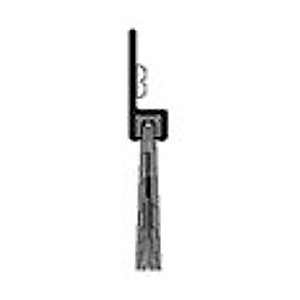 Pemko - 18100CNB48 Door Bottom Sweep, Clear Anodized Aluminum with 1" Gray Nylon Brush insert, 0.25"W x 1.875" H x 48" L