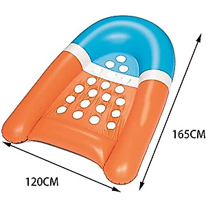 Glaceon Water Inflatable Lounge Chair Adult Pool Float Row Bed Toys Swimming Ring Suitable The Beach Summer Party Outdoor Water Recreation