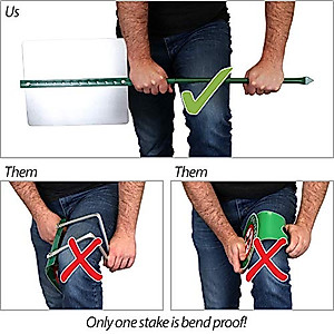 SmartSign No Trespassing Signs Private Property, 10 x 12 Inches Aluminum Sign with 3 Feet Stake