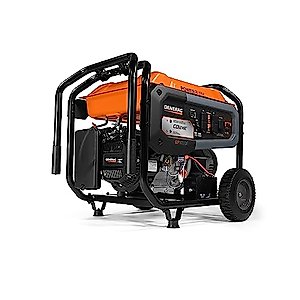 Generac 7715 GP8000E 8,000-Watt Gas-Powered Portable Generator - Electric Start with COsense - Powerrush Advanced Technology - Reliable Power for Emergencies and Recreation - 49 State Compliant