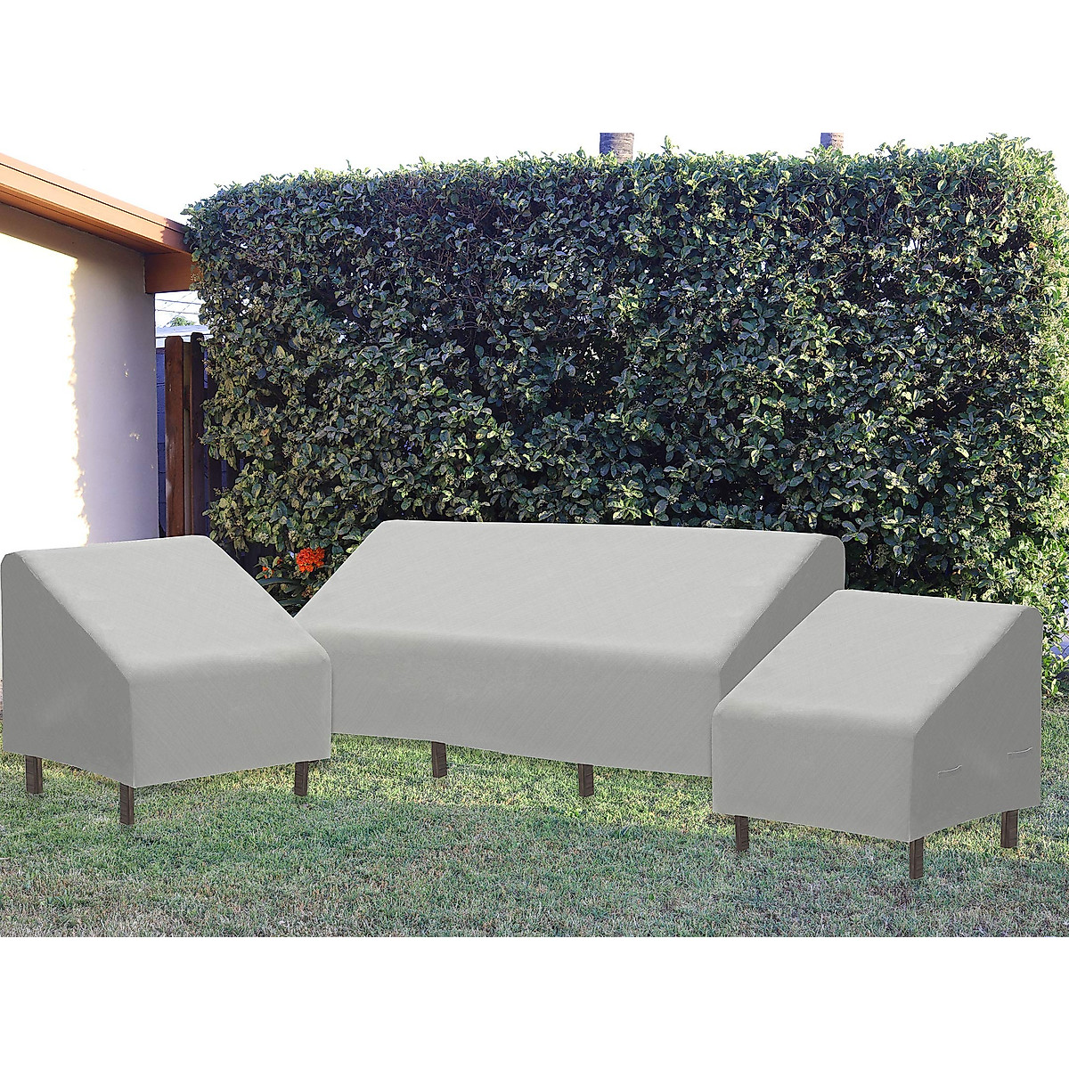 Simple Houseware 3-Seater Deep Lounge Patio Sofa Cover, 79 x 38 x 29 Inches
