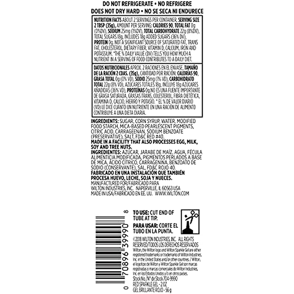 Wilton Red Sparkle Gel Icing Dispenser