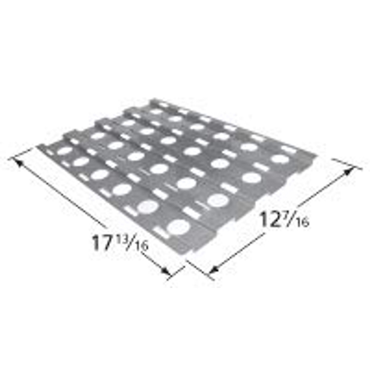 Music City Metals 92531 Stainless Steel Heat Plate Replacement for Select Alfresco Gas Grill Models