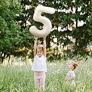 MJartoria Bundle 40 Inch Number Balloons with Crown with Birthday Party Hats 0-9 Big Size Happy Birthday Balloon Foil Digital Balloon for Birthday Party Wedding Anniversary Baby Shower Decorations