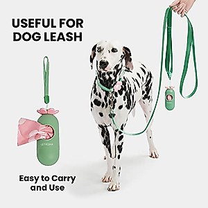 VETRESKA Dog Poop Bag Dispenser with Lavender Scented Dog Waste Bags, Extra Thick and Compostable Pet Waste Bag, 105 Bags with Unique Flower Shape Dog Poop Bag Holder for Dogs