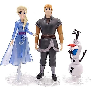 Frozen cake topper Action Figures Toys Frozen cake decorations for Frozen party supplier birthday (5 pcs)