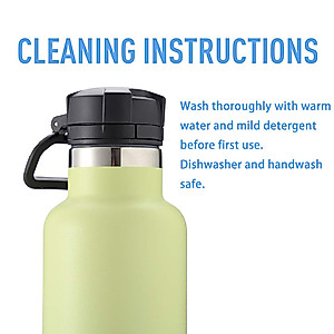 BOTTLE BOTTLE Flip Top Lid Replacement Cap for Hydro Flask 12 OZ, 18 OZ, 21 OZ, 24OZ Water Bottle Portable Carrying Loop Handle HydroFlask Lid