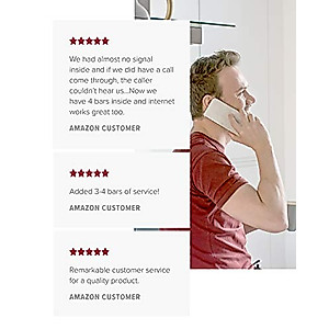 weBoost Home Room - Cell Phone Signal Booster | Boosts 4G LTE & 5G for all U.S. Networks & Carriers - Verizon, AT&T, T-Mobile & more | Made in the U.S. | FCC Approved (model 472120)