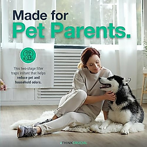 Think Crucial Replacement Air Purifier Filter – Compatible with Essick Air Part # 1051-Models 4DTS 300, 4DTS 900, H12 300HB, H12 400HB, H12 600, 696400HB, 696800, 447400HB - Bulk 1 Pack