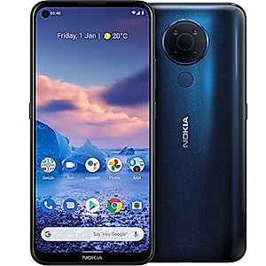 Nokia 5.4 | Android 10 | Unlocked Smartphone | 2-Day Battery | Dual SIM | US Version | 4/128GB | 6.39-Inch Screen | 48MP Quad Camera | Polar Night