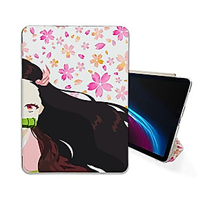 Cute Anime Girl Kawaii Flower case Compatible with iPad Mini Air Pro 7.9 8.3 9.7 10.2 10.9 11 12.9 inch Pattern Cover New 2022 2021 Trifold Stand 3 4 5 6 7 8 9 Generation 542 (8.3 Mini 6)