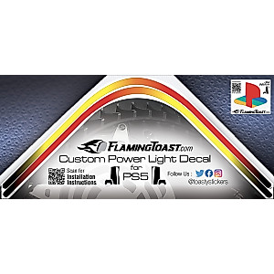 Power Light Decal and Underlay Sticker Combo for PS5 Playstation 5 (Sunfire)