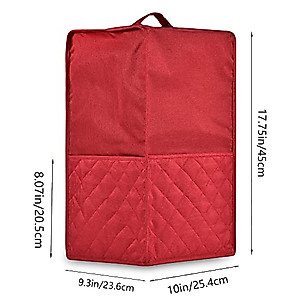 Zbeiur Kitchen Blender Dust Cover,Blender Covers Compatible with Ninja Foodi Blender,Juicer Cover with Accessory Pocket. Waterproof Fabric, Easy to clean (Red)