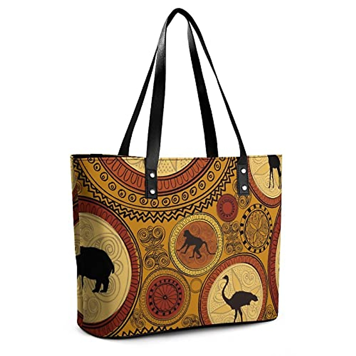 Womens Handbag Animals Leather Tote Bag Top Handle Satchel Bags For Lady