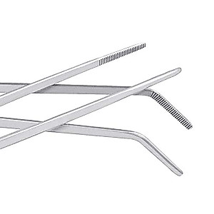 3 Pcs Stainless Steel Feeding Tongs, Reptile Feeding Tweezers Long Handle Feeder Tools for Fish Aquariums, Reptiles Snakes Lizard Gecko Spider and Bird