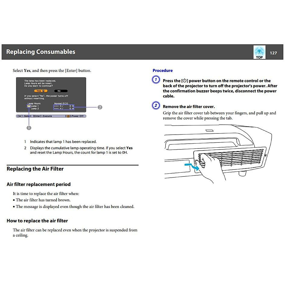 AWO Replacement Projector Air Filter for EPSON ELPAF46 / V13H134A46 EB-Z10000U,EB-Z10005U,EB-Z11000W,EB-Z11005,EB-Z9750U,PowerLite Pro Z10000UNL,Z10005UNL,Z11000WNL,Z11005NL,Z9750UNL,Z9800WNL,Z9870NL