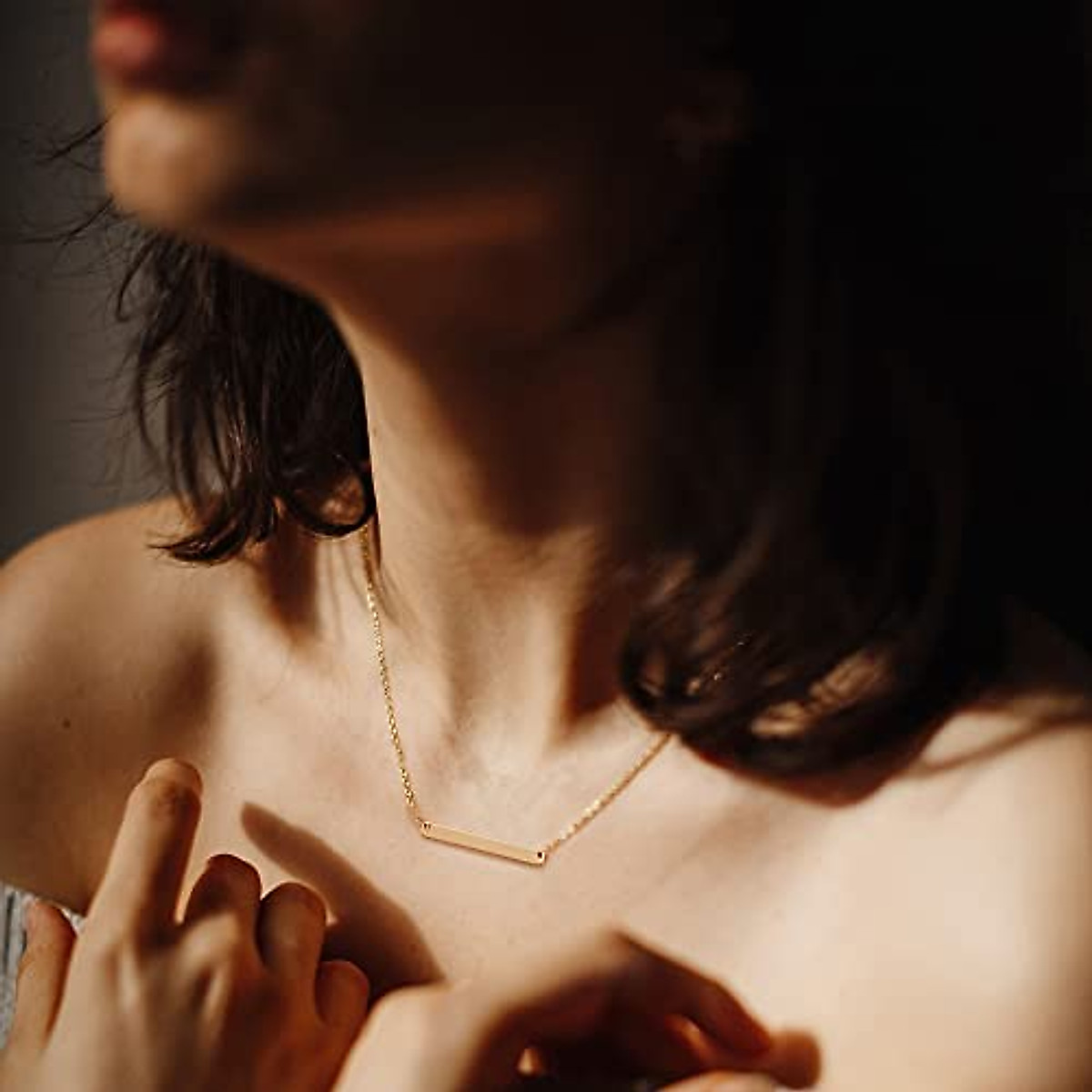 Gold Necklaces for Women, 14K Gold Plated Layering Initial Necklaces Choker Gold Chain Necklace Gold Jewelry for Women Layered Necklaces for Women Initial Pendant A Layered Gold Necklaces for Women