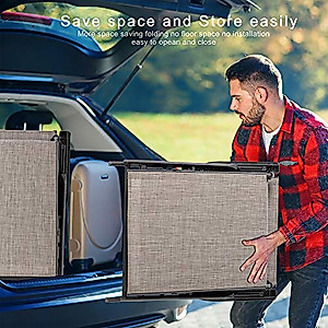 Vongrasig Patio Double Chaise Lounge Chairs Set of 2, Outdoor Adjustable Steel Textiline Folding Reclining Lounge Chair Outdoor Lay Out Chairs for Lawn Garden Pool Beach Yard, Brown