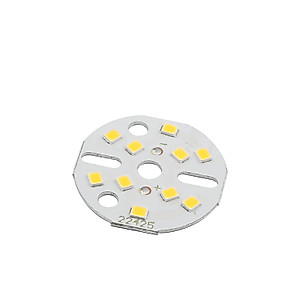 Othmro 5Pcs 1.22in Dia LED Chip Bulb Super Bright High Power 15-17V 3000K 2835 Aluminum LED Bulb Surface Mounted Device Light Beads Floodlight for Camper Light Bulb Home Reading Light Marine Lamps