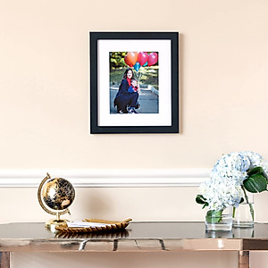ArtToFrames 10x25 inch Black Picture Frame, 2WOMFRBW72079-10x25