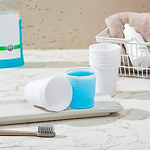 SIUQ 1500 Pack 3 oz Plastic Cups,Disposable Bathroom Cups,Mouthwash Cups,Small Jello Shot Cups for Tasting,Drinking,Party,Food Sample,Picnic,BBQ,Travel and Event (White)