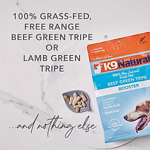 K9 Natural - Grain Free Freeze Dried Dog Food Supplement Booster - Beef Green Tripe, 8oz