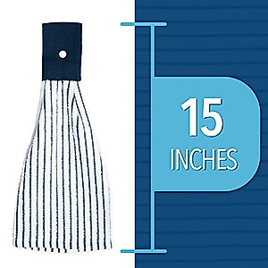 [3 Pack] Kitchen Towels with Hanging Loop for Convenient Access - Extra Absorbent - Snap Button Kitchen Towel Hangs Anywhere - Versatile Hand Towels with Hanging Loops - Cotton Hanging Dish Towels