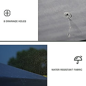 Grand Patio Replacement Canopy Top for 10×13 FT Outdoor Gazebo, Double Tiers Polyester Top with Mesh Netting Grey