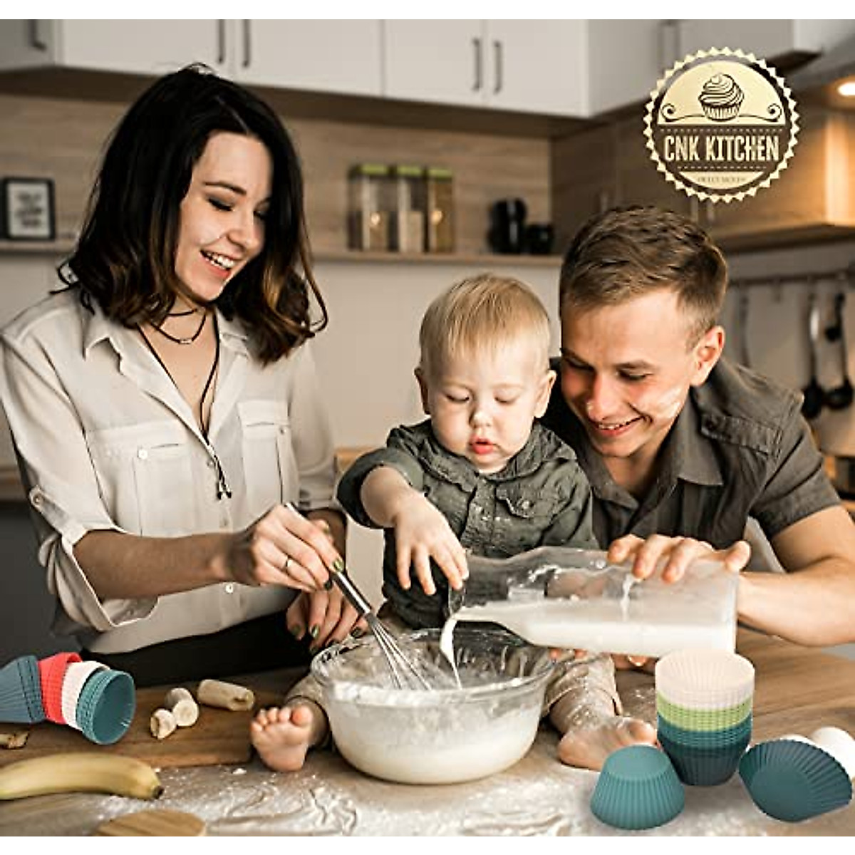 Silicone Cupcake Molds - Nonstick, Reusable Cupcake Liners, Bpa Free, Nature Colors Cupcake Mold, Great For Baking Muffins, Egg Cups And More - Set Of Silicone Cupcake Baking Cups 24