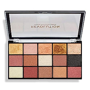 Makeup Revolution Reloaded Palette, Makeup Eyeshadow Palette, Includes 15 Shades, Lasts All Day Long, Vegan & Cruelty Free, Affection, 16.5g