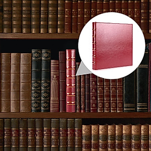 WOT I Deluxe Trading Card Binder, 540 Pockets Collectible Card Binder Sleeves, Refillable Leather 3 Ring Binder with Double Sided Pockets for Holding Cherished Cards - Red