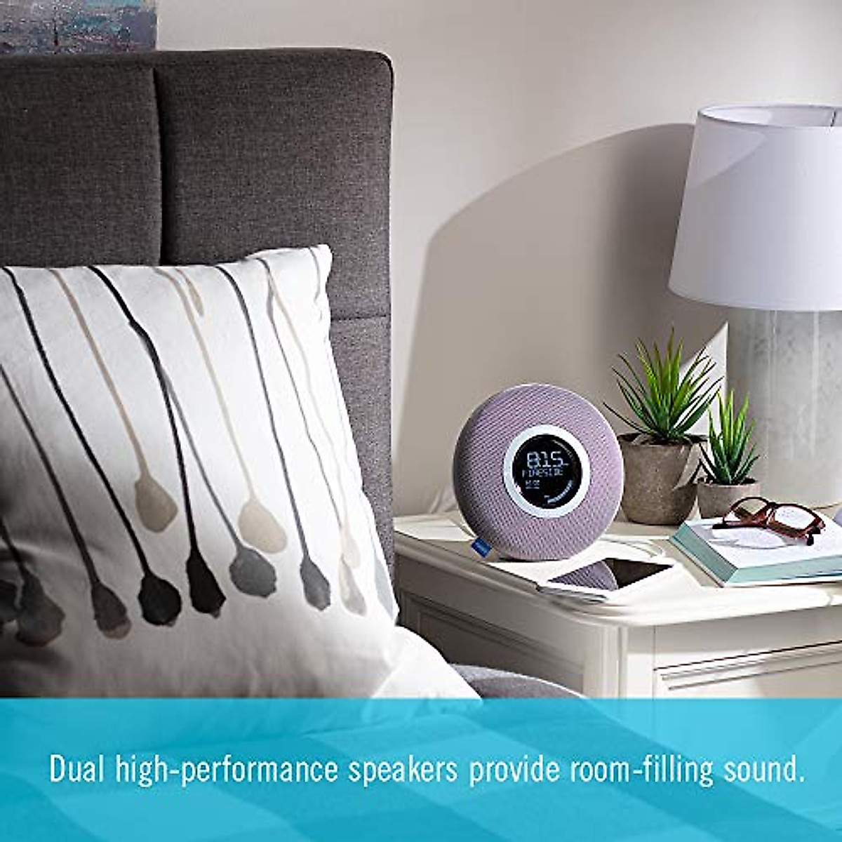 HoMedics® Deep Sleep Revitalize Sleep Sound Alarm Clock 9 Programs, 4 White Noises, 10 Sounds Incl. Nature/Meditation, Volume Control, Auto-Off Timer