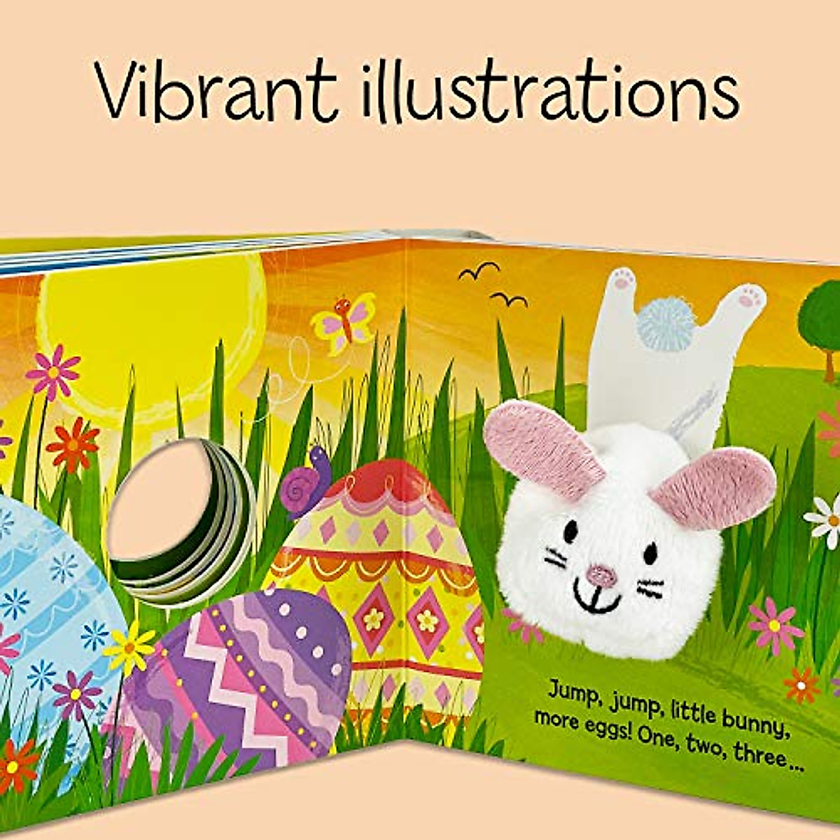 Hippity, Hoppity, Little Bunny - Finger Puppet Board Book for Easter Basket Gifts or Stuffer Ages 0-3