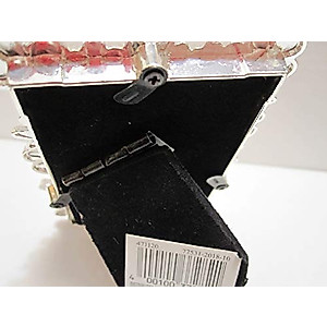 2X3 Off White Silver Cream Jeweled Flower Enamel Picture Photo Frame