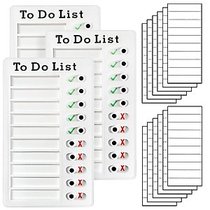 3 Pcs Chore Chart for Kids Multiple Kids- Reusable to Do List and Memo Checklist with Daily Routine and Schedule Planner, Portable My Chores Checklist Task Board