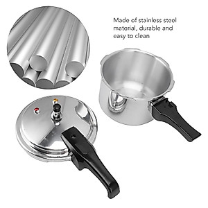 Pressure Cooker, 3 Liter Small Pressure Cooker, 3L Aluminium Alloy Pressure Cooker Cooking Mini Pressure Pot Pressure Canner for Stovetop Gas Stove