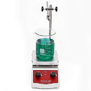 stonylab SH-2 Hotplate Magnetic Stirrer with Dual Control and Hot Plate, Rated Power 180W, 110V
