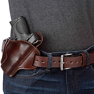 Bullhide Belts Mens Leather Belt for Casual, Dress, 1.50" Wide, Brown, 36"