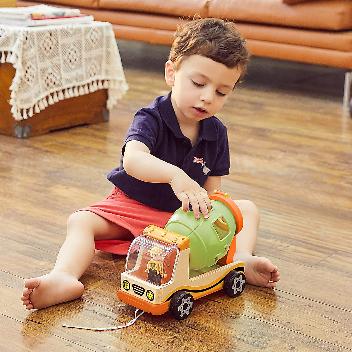 TOP BRIGHT Shape Sorter Toys for 1 2 Year Old Boys Girls, Wooden Shape Toys for One Year Old Gift